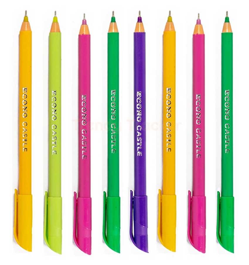 Castle Multi Color Ball Pen (20 Pcs) - Home & Office