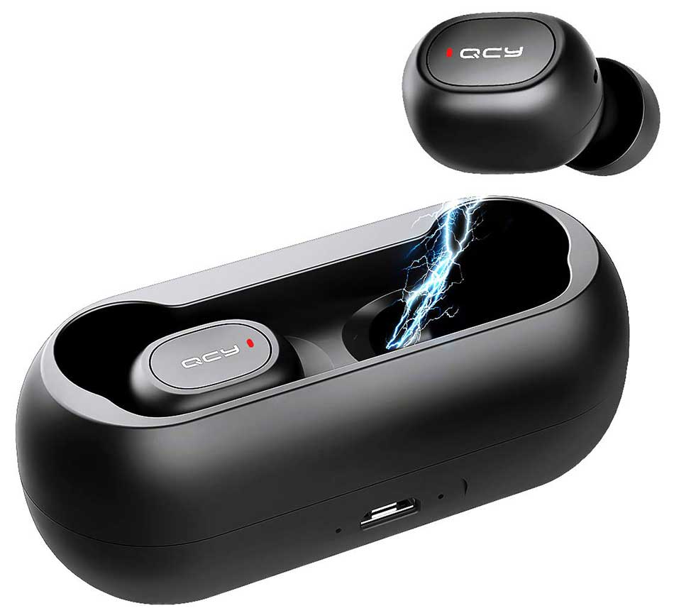 QCY T1C True Wireless Bluetooth Earbuds - Earphones & Headphones