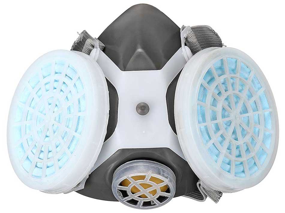 Respiratory Safety Gas Mask Double Filter