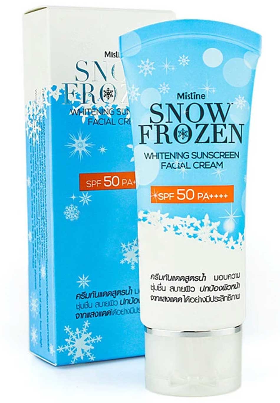 Mistine Snow Frozen Whitening Sunscreen Facial Cream SPF 50 Pa++++ 100ml - Skin Brightening