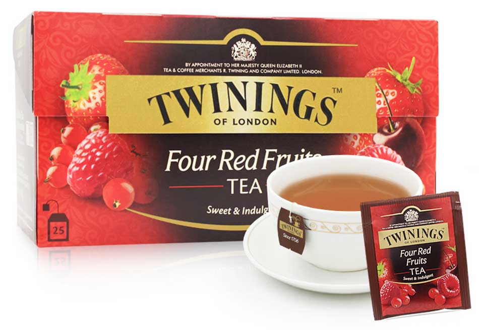 Twinings Four Red Fruits Tea 25 Sachets 50g