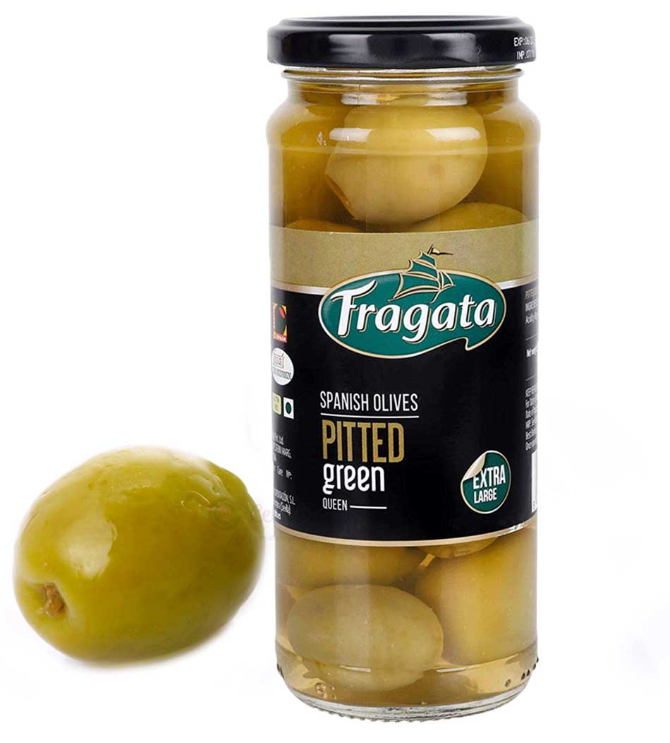 Fragata Spanish Pitted Green Olives 340g - Canned Food