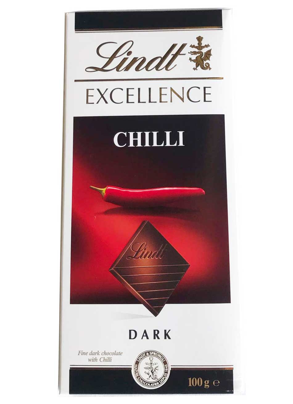 Lindt Excellence Chilli Dark Chocolate 100g -Dark Chocolates