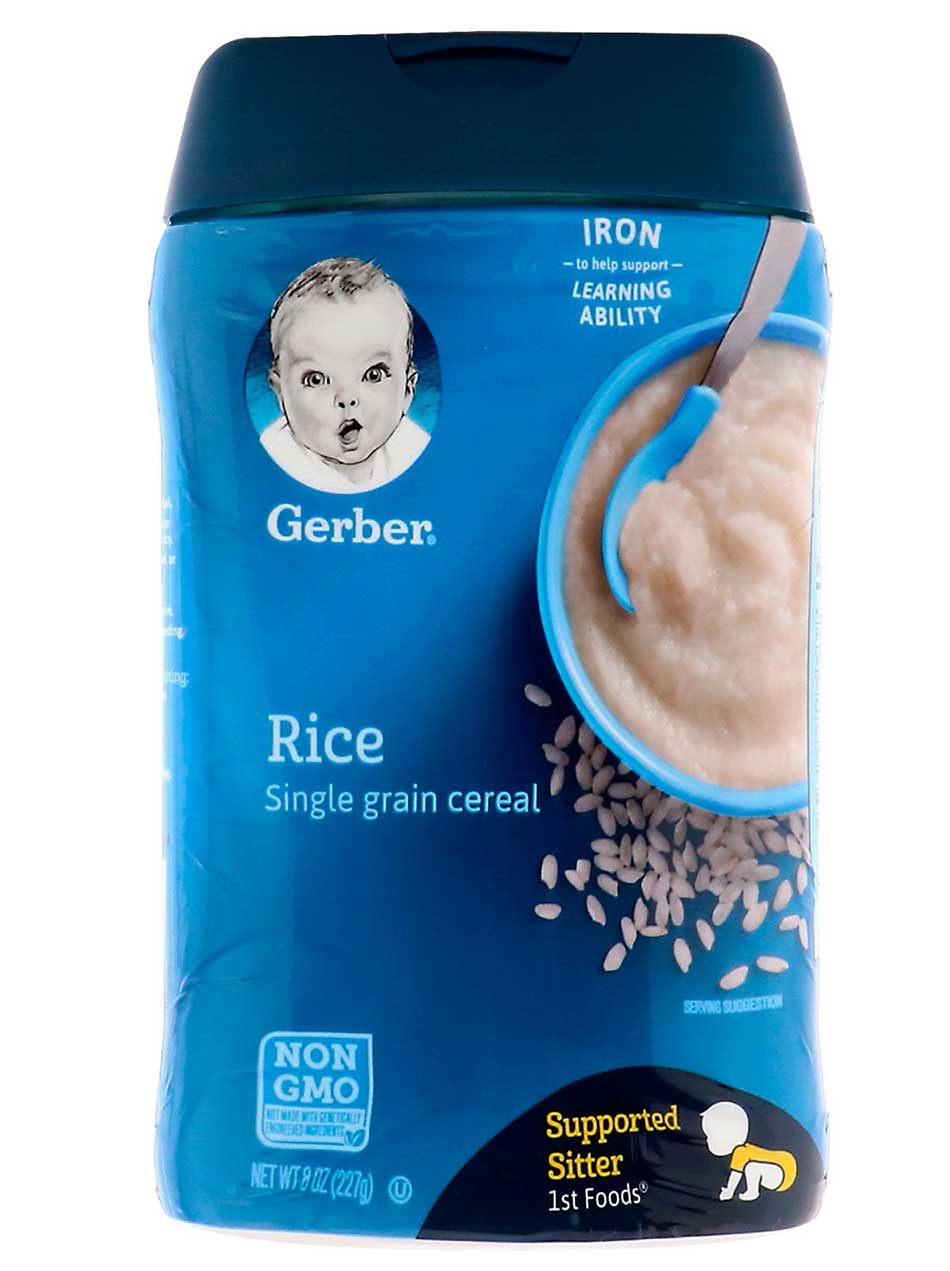 Gerber Single Grain Rice Baby Cereal 227g