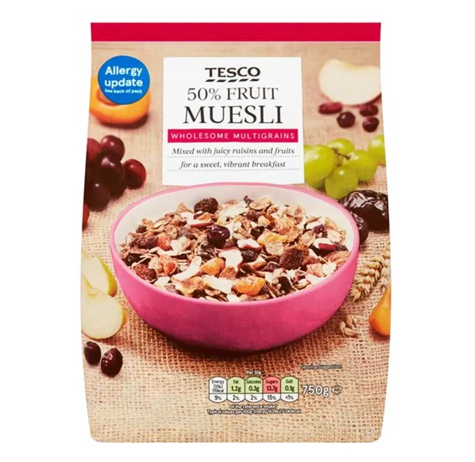Tesco 50% Fruit Muesli 750g