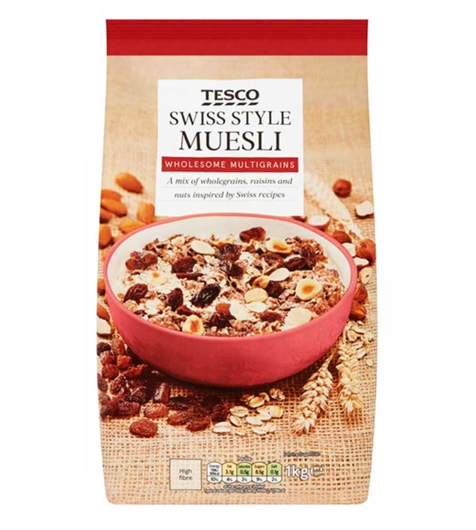 Tesco Swiss Style Muesli 1Kg