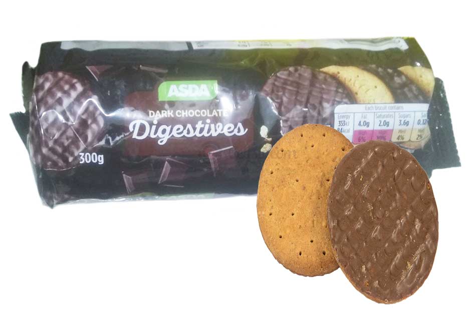 Asda Dark Chocolate Digestives 300g- Biscuits & Cookies