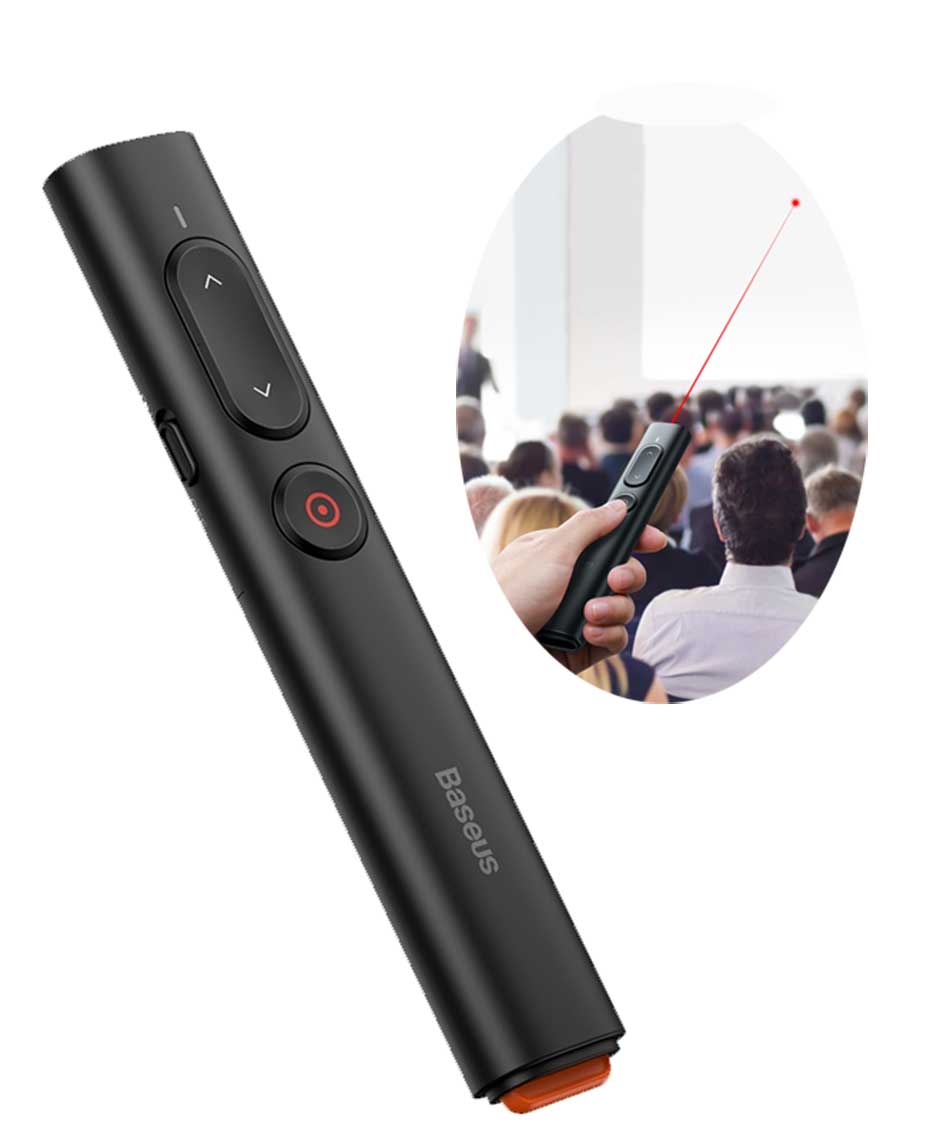 Baseus Orange Dot Wireless Presenter - Office Equipment