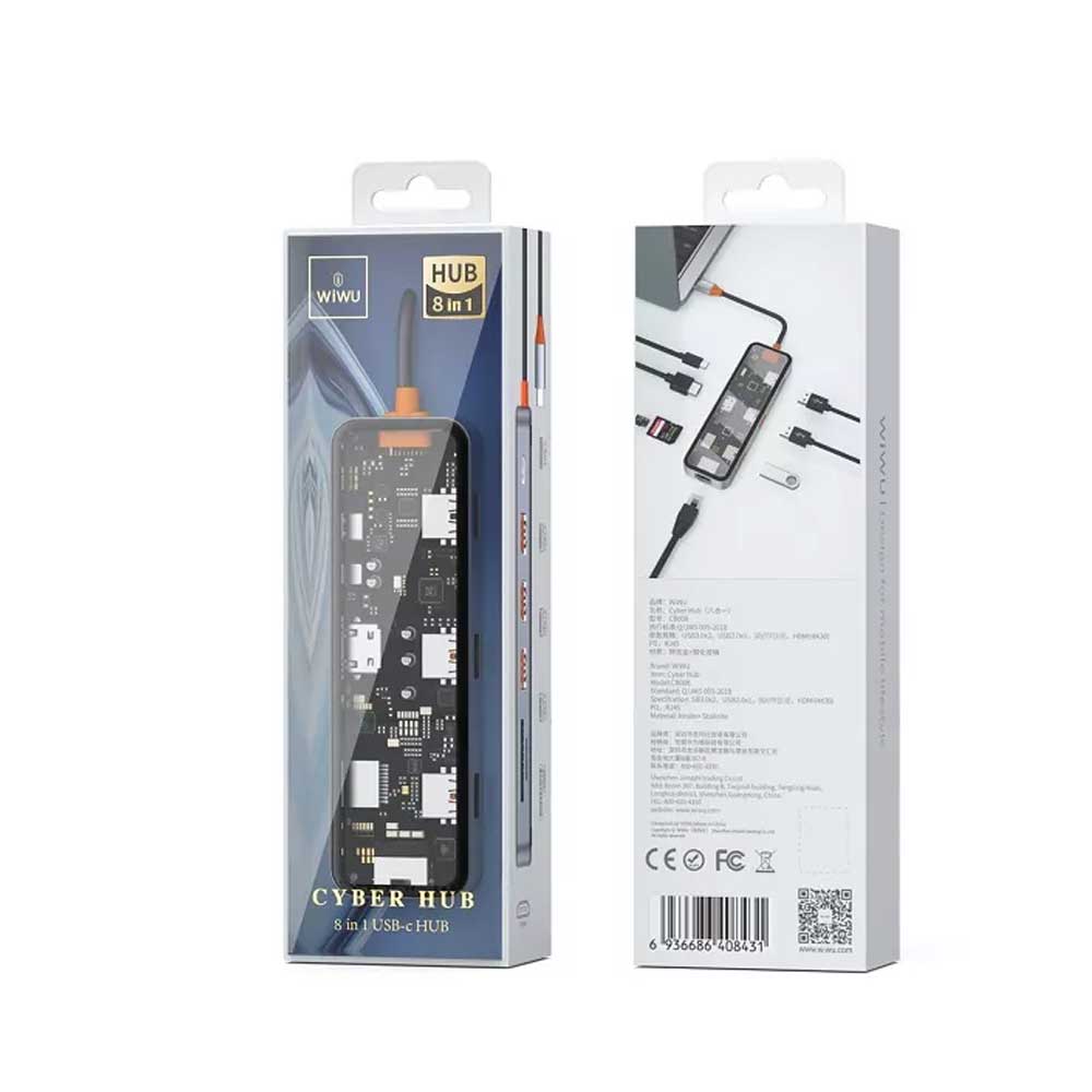 WiWU 8 in 1 USB C Multifunction Cyber Hub