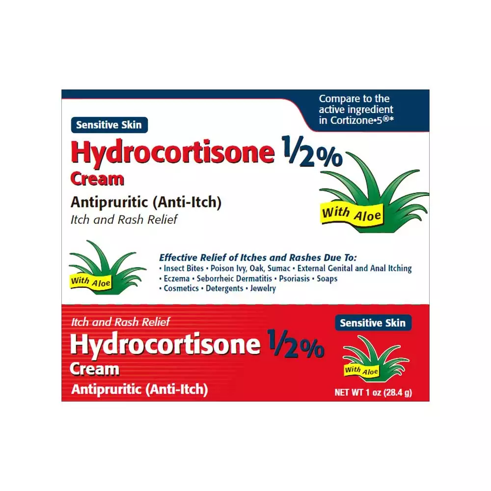 Hydrocortisone 1/2% Itch & Rash Relief Cream 28.4g