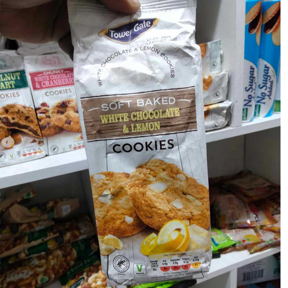 Tower Gate White Chocolate & Lemon Cookies 200g