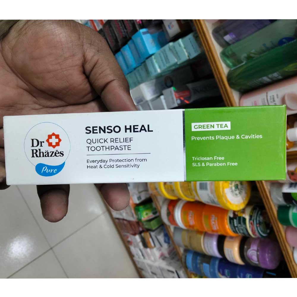 Dr Rhazes Senso Heal Quick Relief Green Tea Toothpaste 75ml