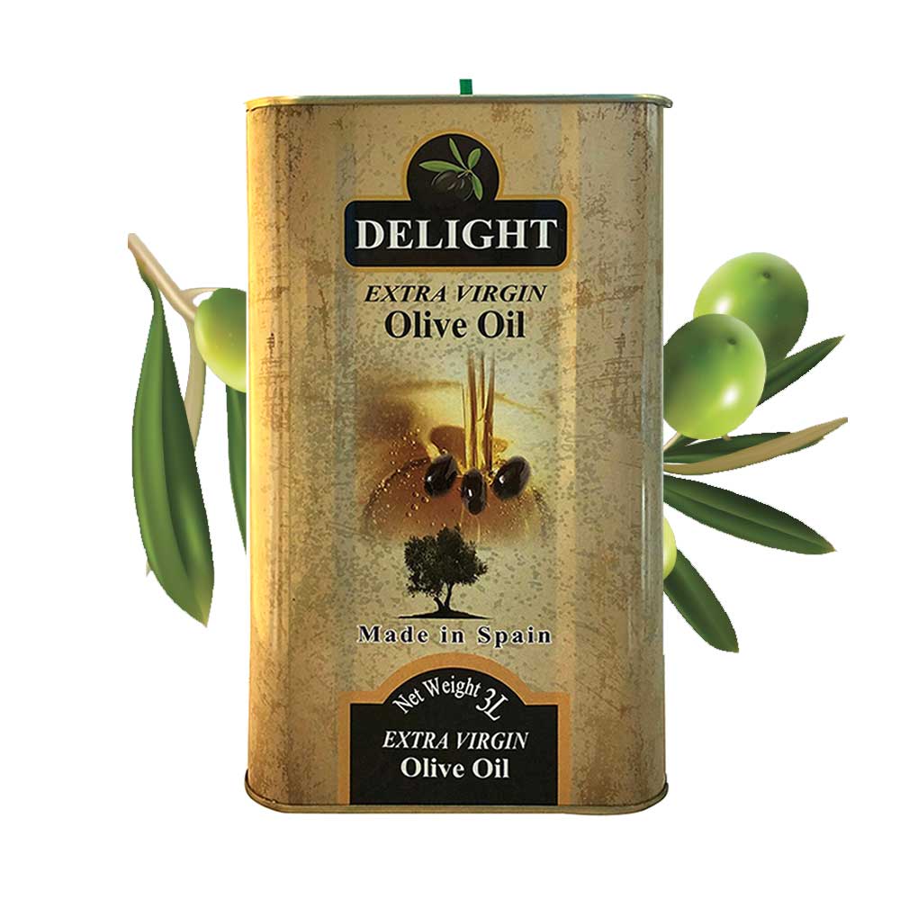Delight Extra Virgin Olive Oil (Can) 3 Liter