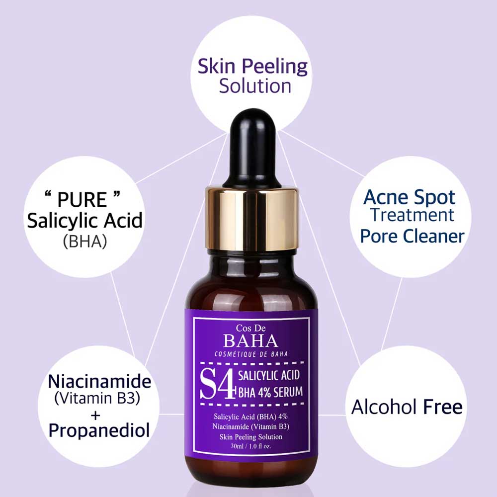 Cos De BAHA Salicylic Acid BHA 4% Serum 30ml