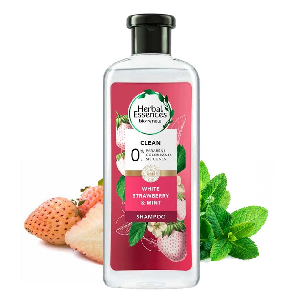Herbal Essences Clean White Strawberry & Mint Shampoo 600ml