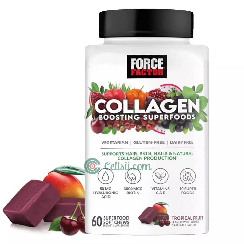 Force Factor Collagen Boosting Superfoods 60 Soft Chews