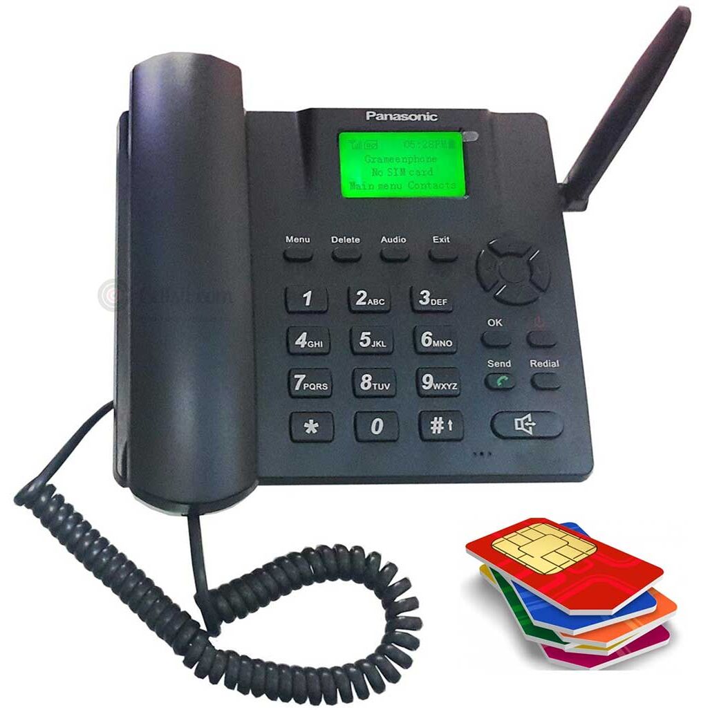 Panasonic ZT600G GSM Dual SIM Telephone Set SIM Supported Land Phone ...