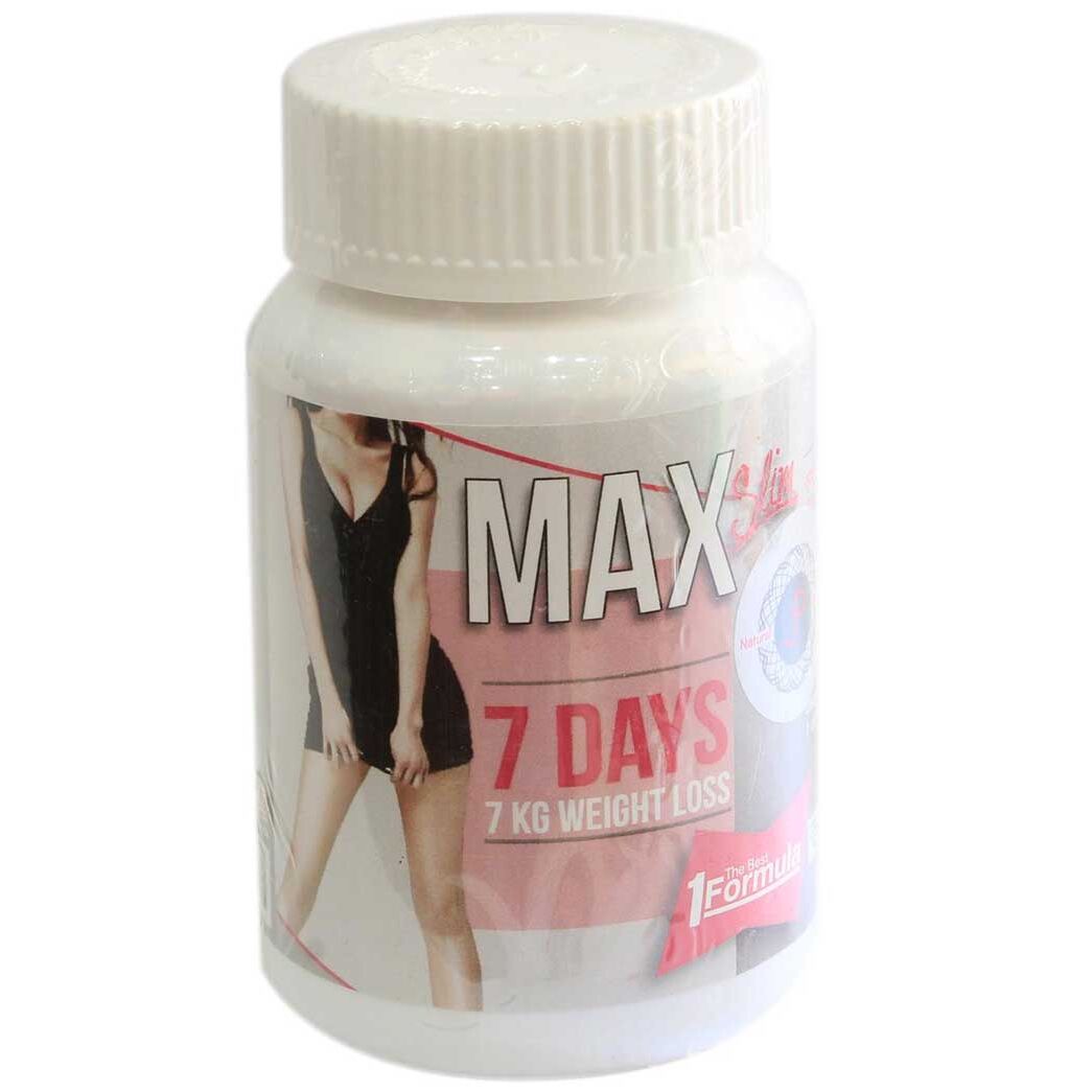 Max Slim 7 Days 7 Kg Weight Loss Capsules 30Pcs - Weight Management ...