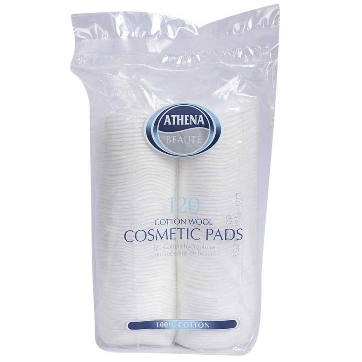 Athena Beaute Smooth Cotton Wool Cosmetic Pads 120 (2 Pack) - Makeup
