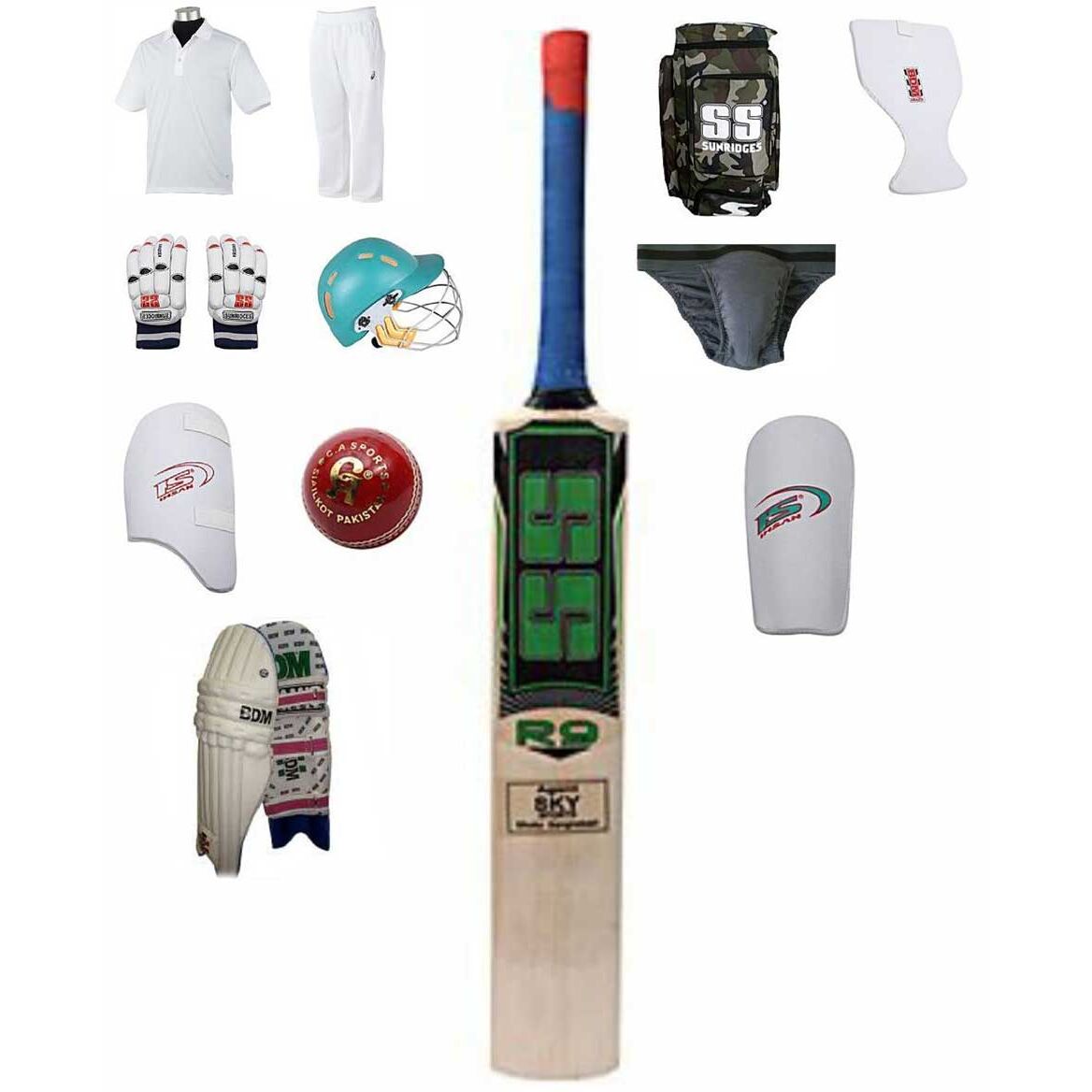 Cricket Multicolor Combo Set - Sports & Fitness
