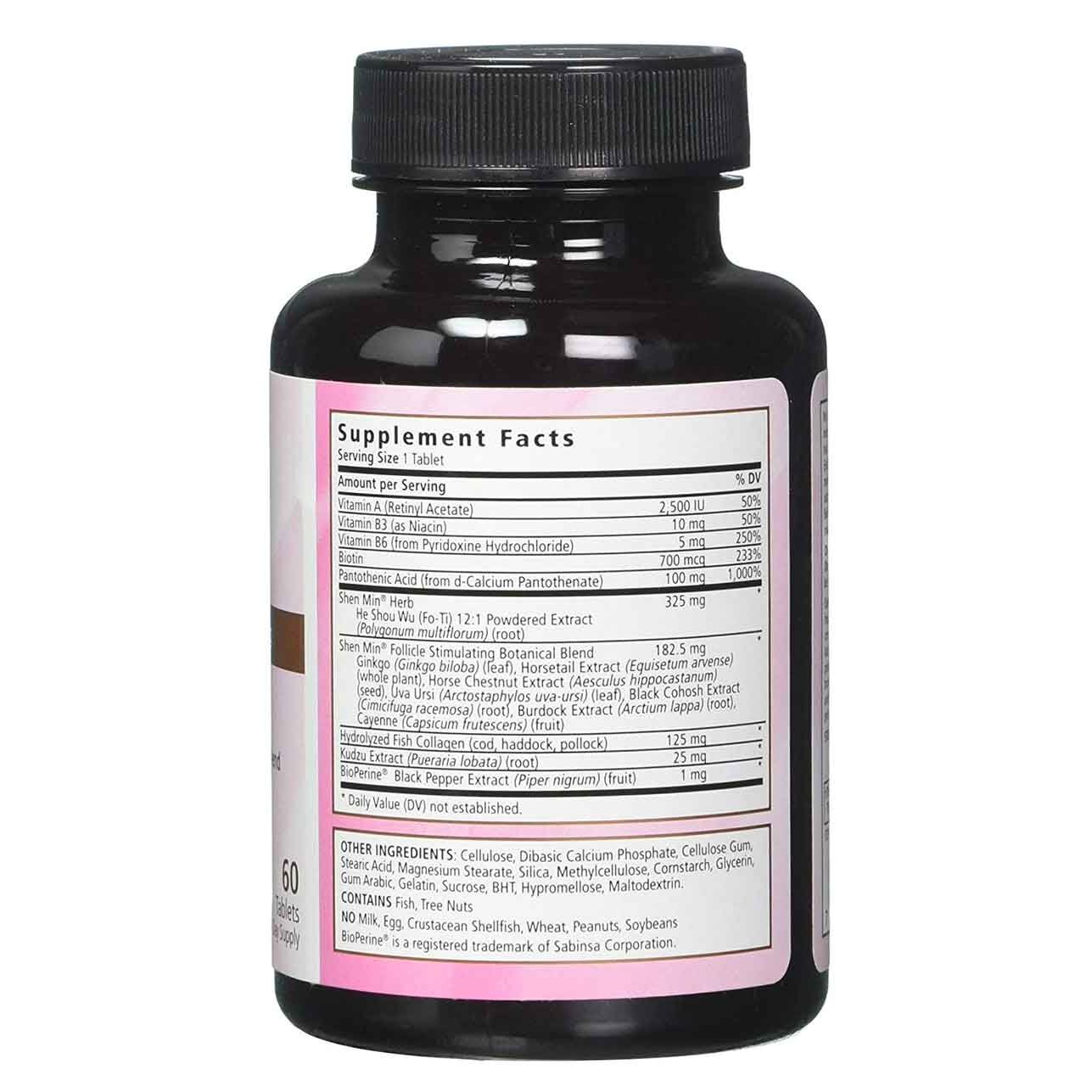 Shen Min Advanced Women's Hair Strengthening 60 Tablets - Vitamins ...