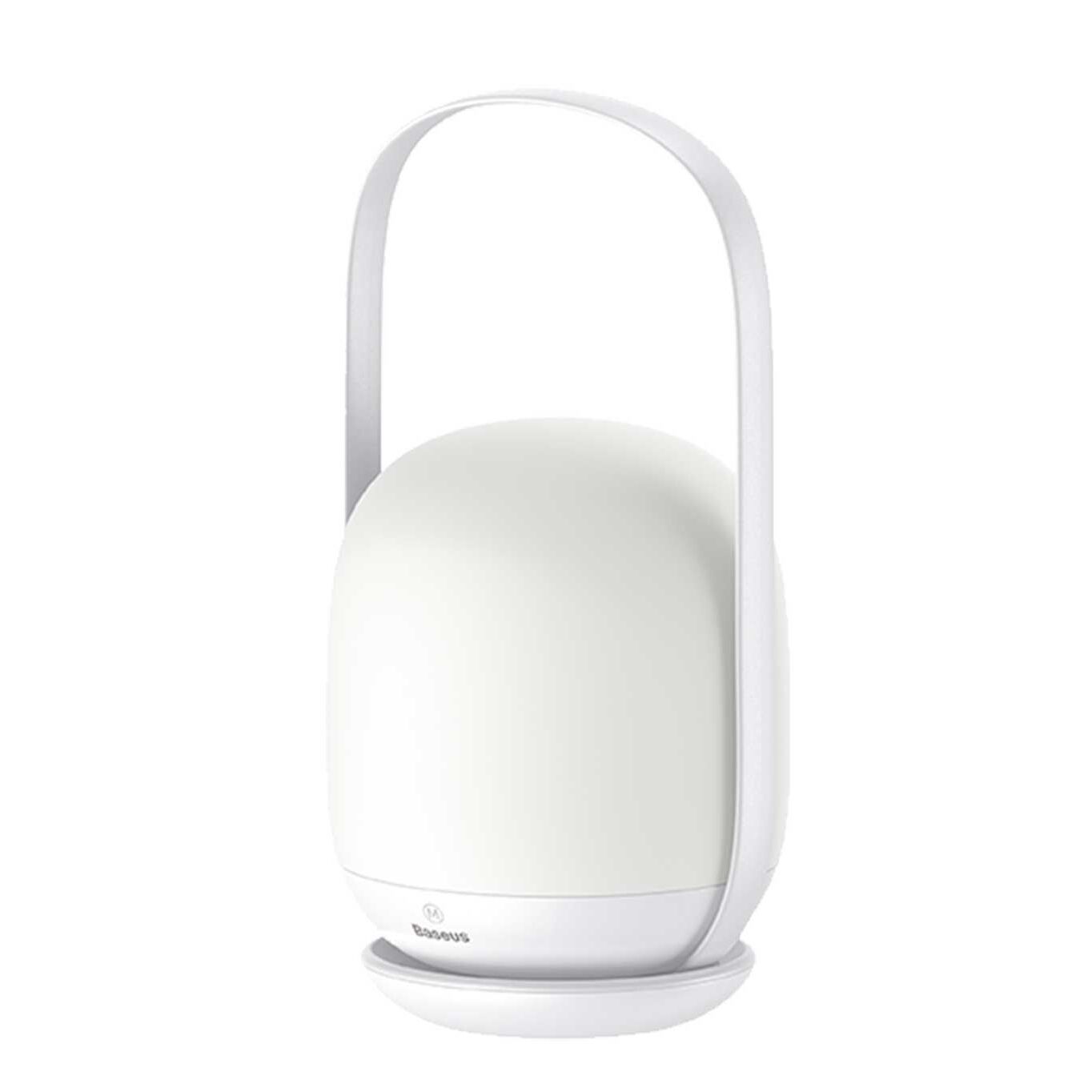 Baseus Moon White Series Portable Wireless Charging Night Lamp - Smart ...