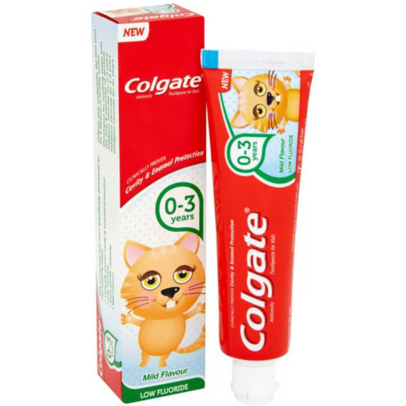 Colgate Anticavity Toothpaste for Kids Mild Flavour 0-3 Years 50ml ...