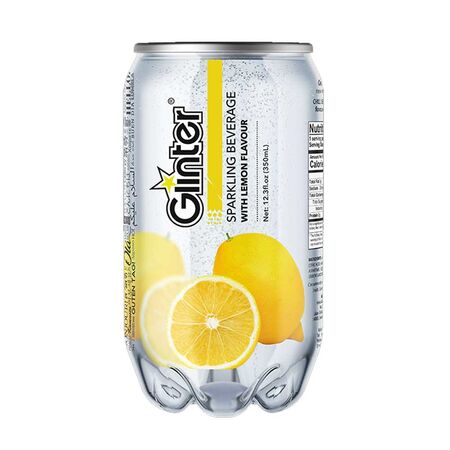 Glinter Sparkling Beverage with Lemon Flavour Tonic Water 350ml