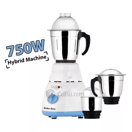Saffron Kitchen Queen 750W Metalic Mixer Grinder
