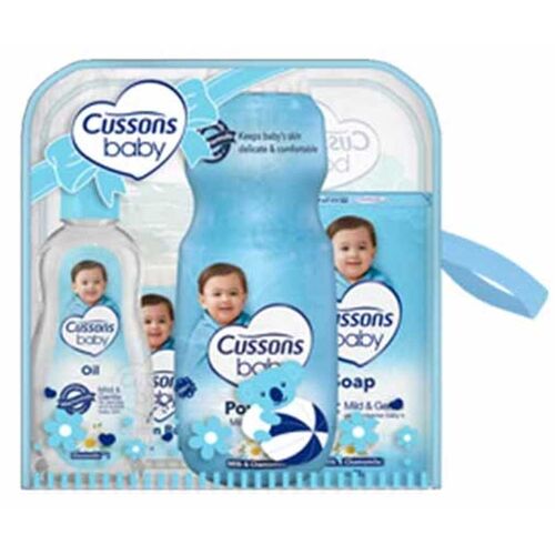 Cussons Blue Baby Pack for Kids 7 Pieces - Baby Gift Sets & Combo