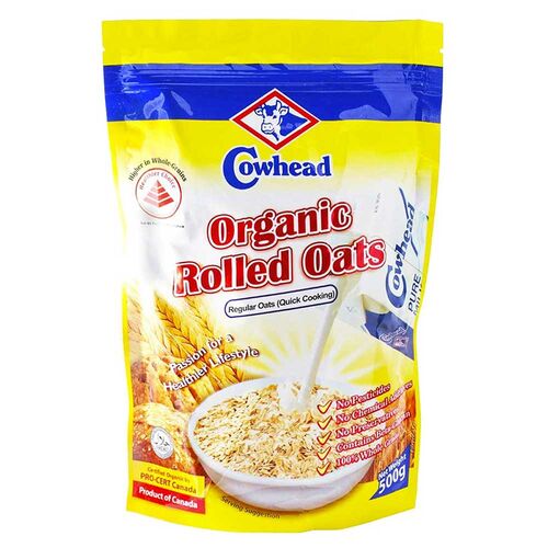 Cowhead Instant Baby Organic Rolled Oats 500g