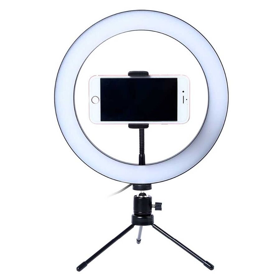 LED Selfie Stick Ring Fill Light 10 inch Dimmable Camera Phone Ring Lamp
