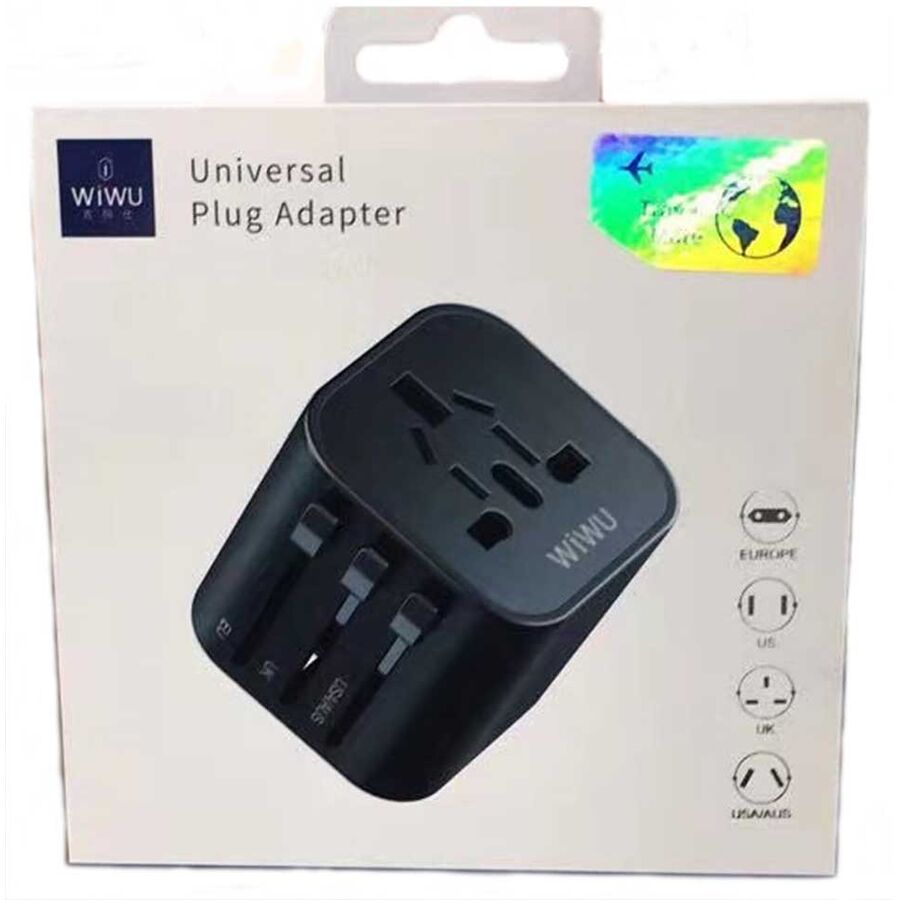 WiWU Universal Plug Adapter Travel Charger - Power Adapters & Strips