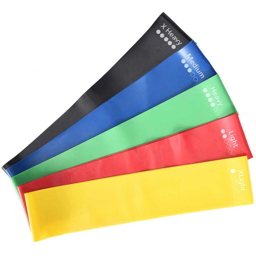 Yoga Exercise Resistance Workout Trainer Belt 5Pcs- Exercise & Fitness