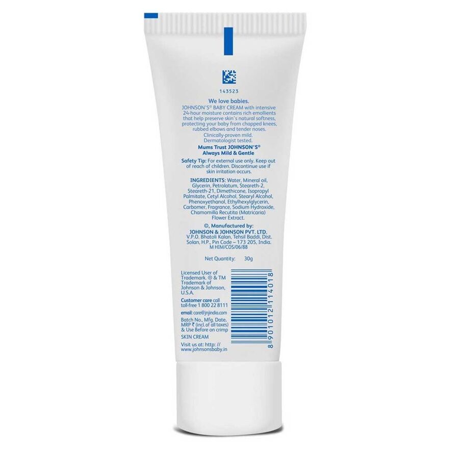 Johnson's Baby Cream 30g- Lotions & Creams