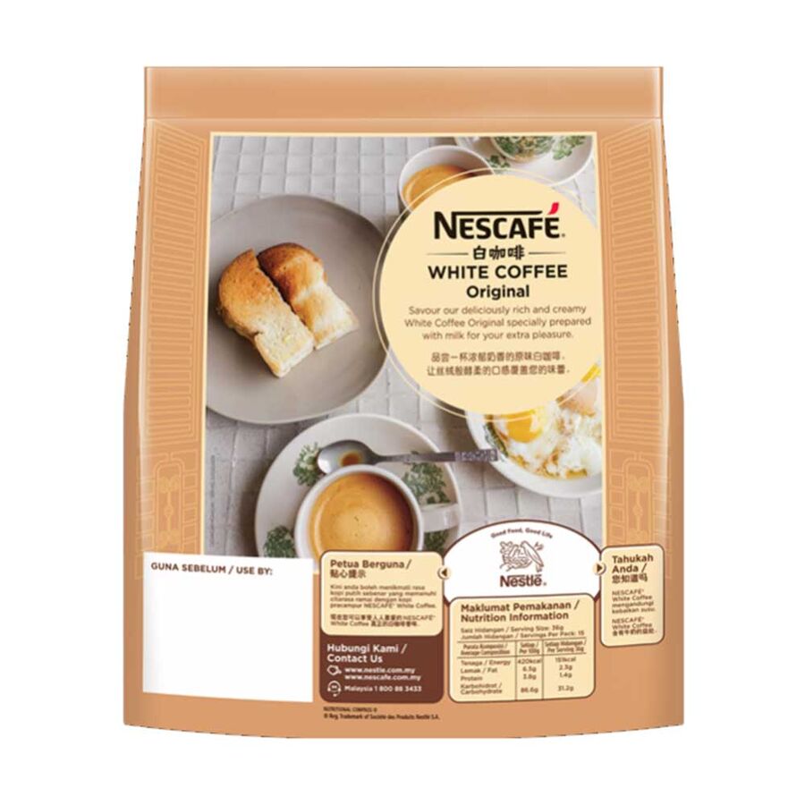 Nescafe White Coffee Original 15 Sticks x 36g