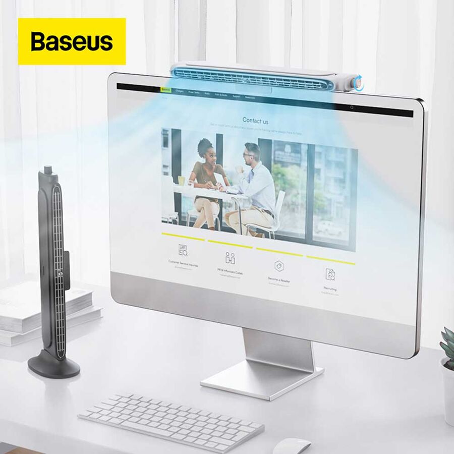 Baseus Refreshing Monitor Clip-On & Stand-Up Desk Fan