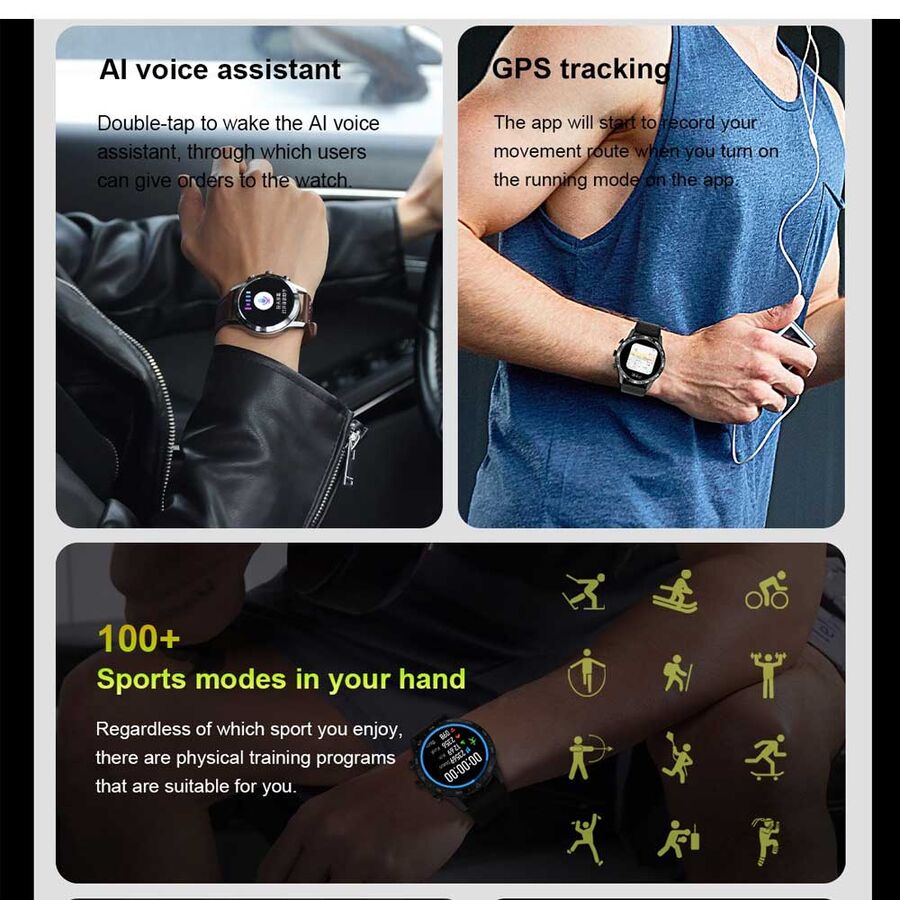 DT70 Plus Classic Style Bluetooth Smart Watch