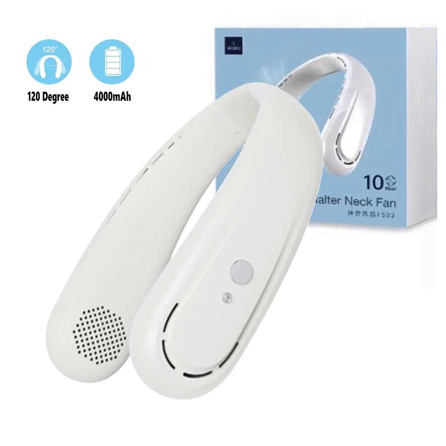 WiWU FS02 Rechargeable Halter Neck Fan 4000mAh