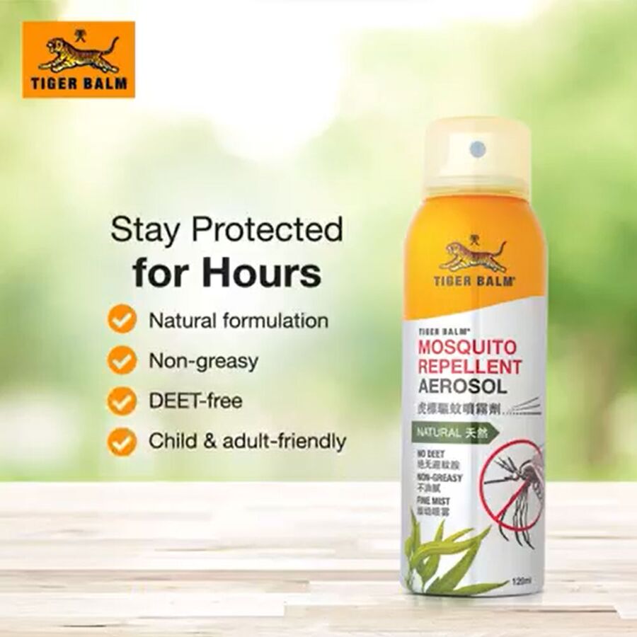 Tiger Balm Mosquito Repellent Aerosol Spray 120ml