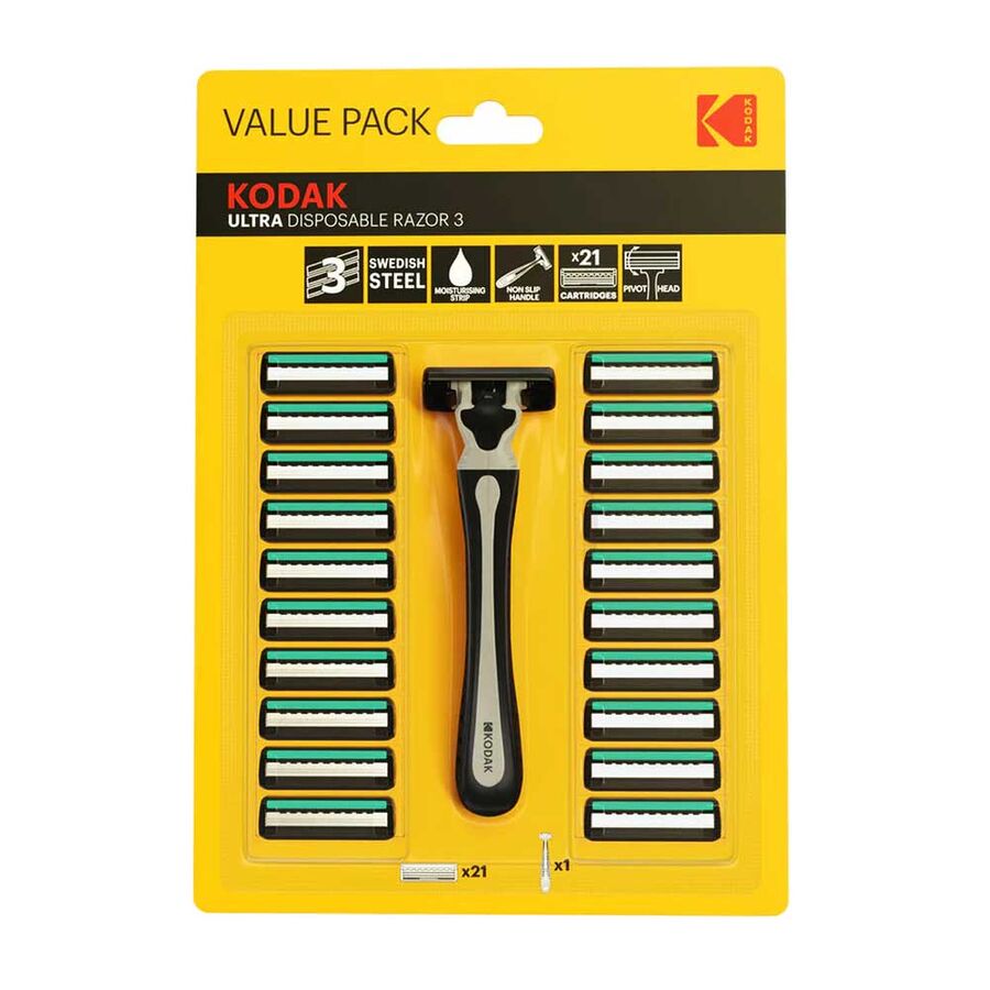 Kodak Ultra Disposable 3 Razor + 21 Blades