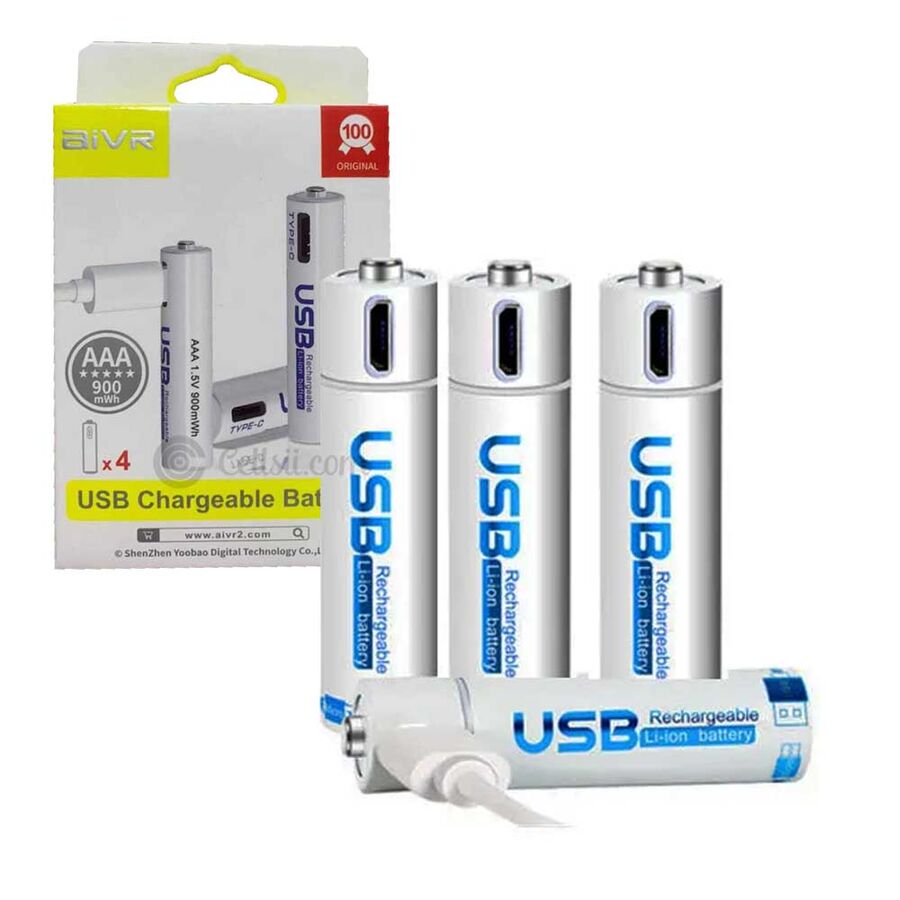 Aivr AAA USB Chargeable Battery 4pcs