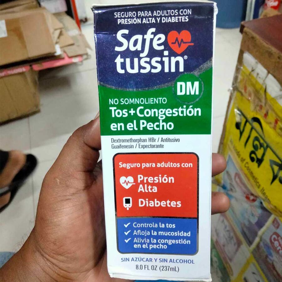 Safe Tussin DM Non Drowsy Cough + Congestion Relief 237ml