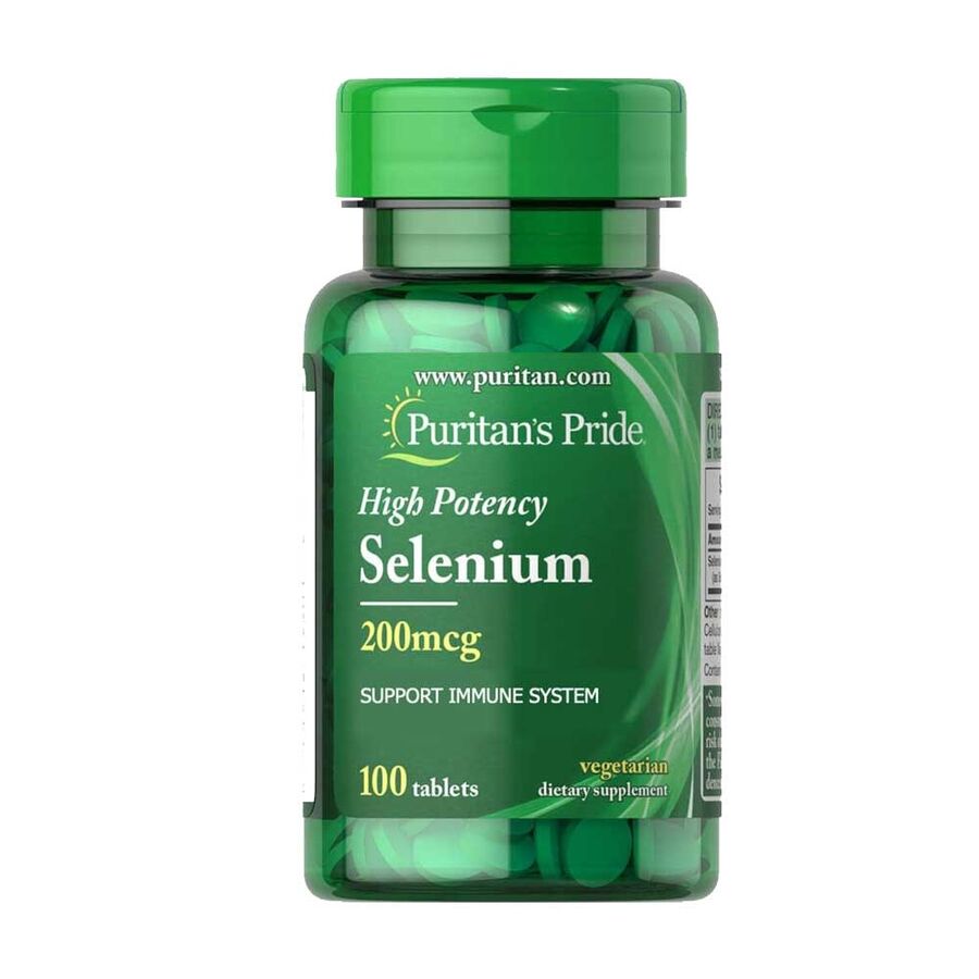 Puritan's Pride High Potency Selenium 200mcg 100 Tablets