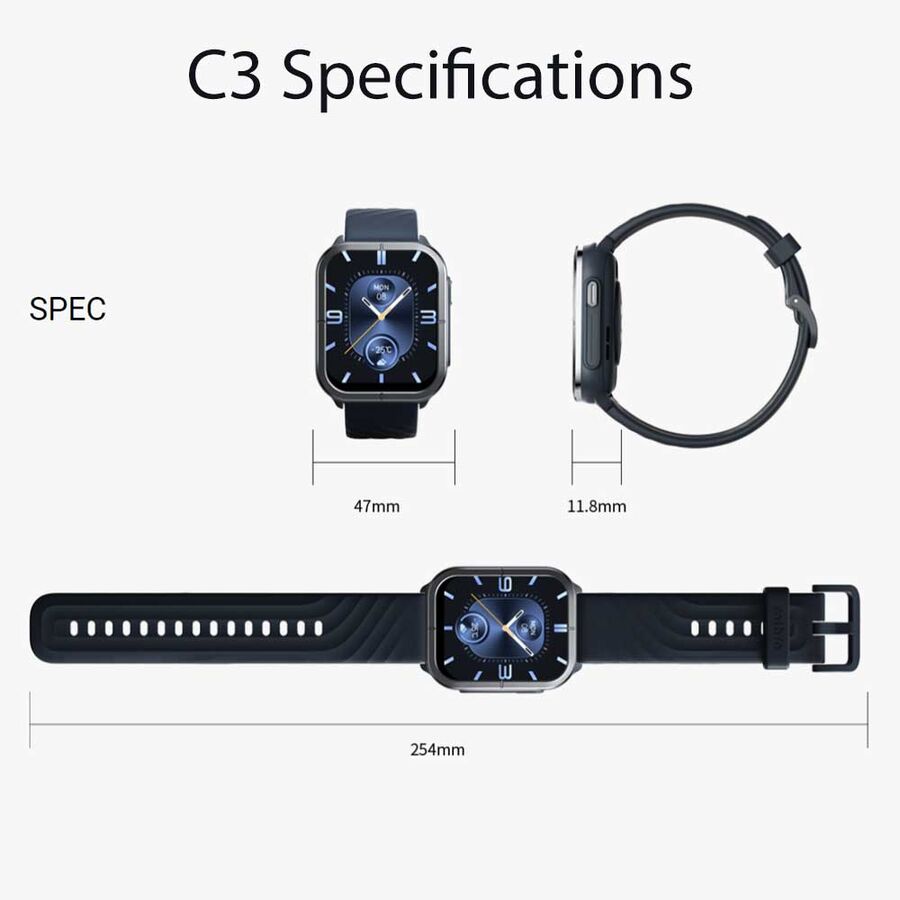 Mibro C3 Smart Watch Bluetooth Calling 10 Day Battery Life