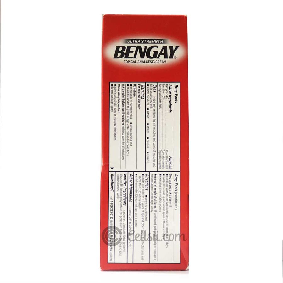 Bengay Ultra Strength Topical Pain Relief Cream 113g -Pain Relievers