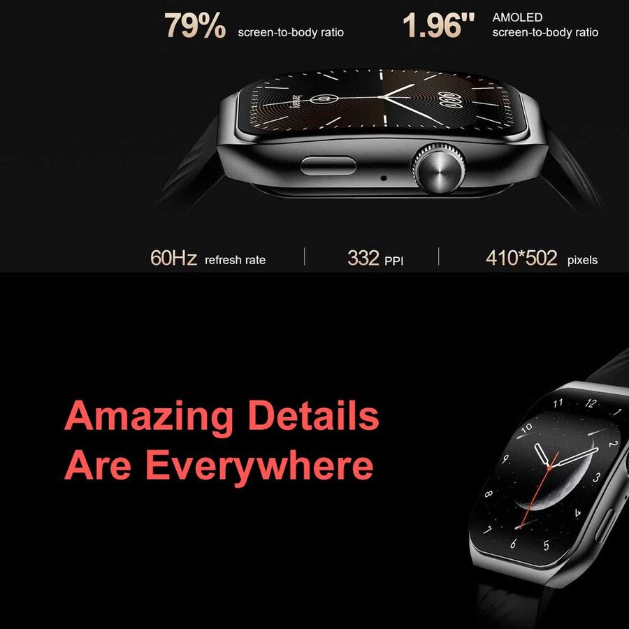 QCY GS2 AMOLED HD Display Bluetooth Smart Watch
