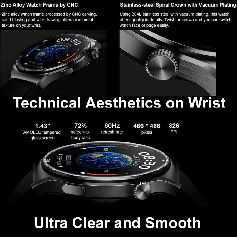 QCY GT2 AMOLED Display Dazzling Styles Smart Watch