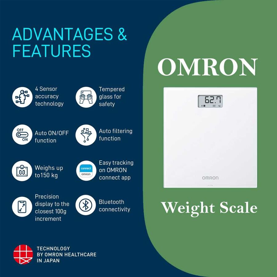 Omron HN-300T2-AP Digital Body Weight Scale