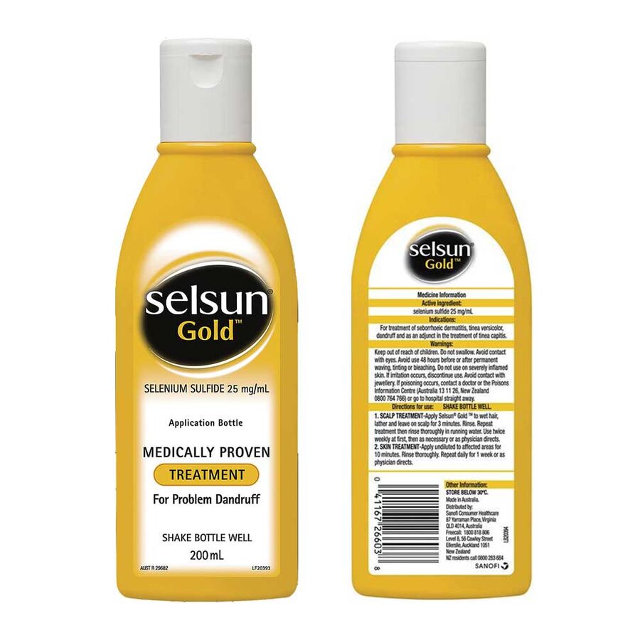 Selsun Gold Anti Dandruff Treatment Shampoo 200ml